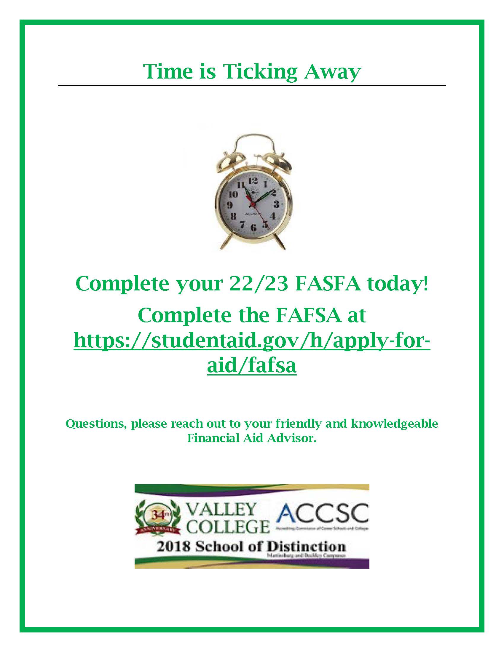 Home: Complete Your 22/23 FAFSA Today! | Home